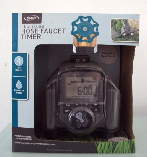 Orbit 1 Dial 4 Outlet Tap/Hose Timer for sale online | eBay