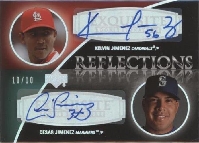 2007 Upper Deck Exquisite Rookie Signatures - Reflections Cesar Jimenez ...