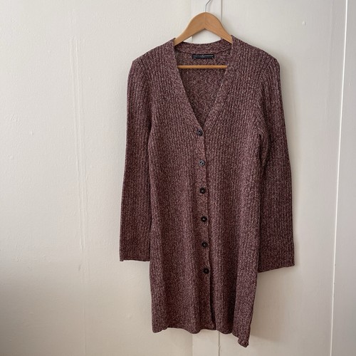 Peruvian Connection Women's Long Cardigan Sweater SZ M 100% Pima Cotton ...