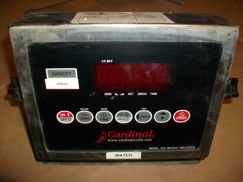 CARDINAL DETECTO Model 205 WEIGHT INDICATOR | eBay