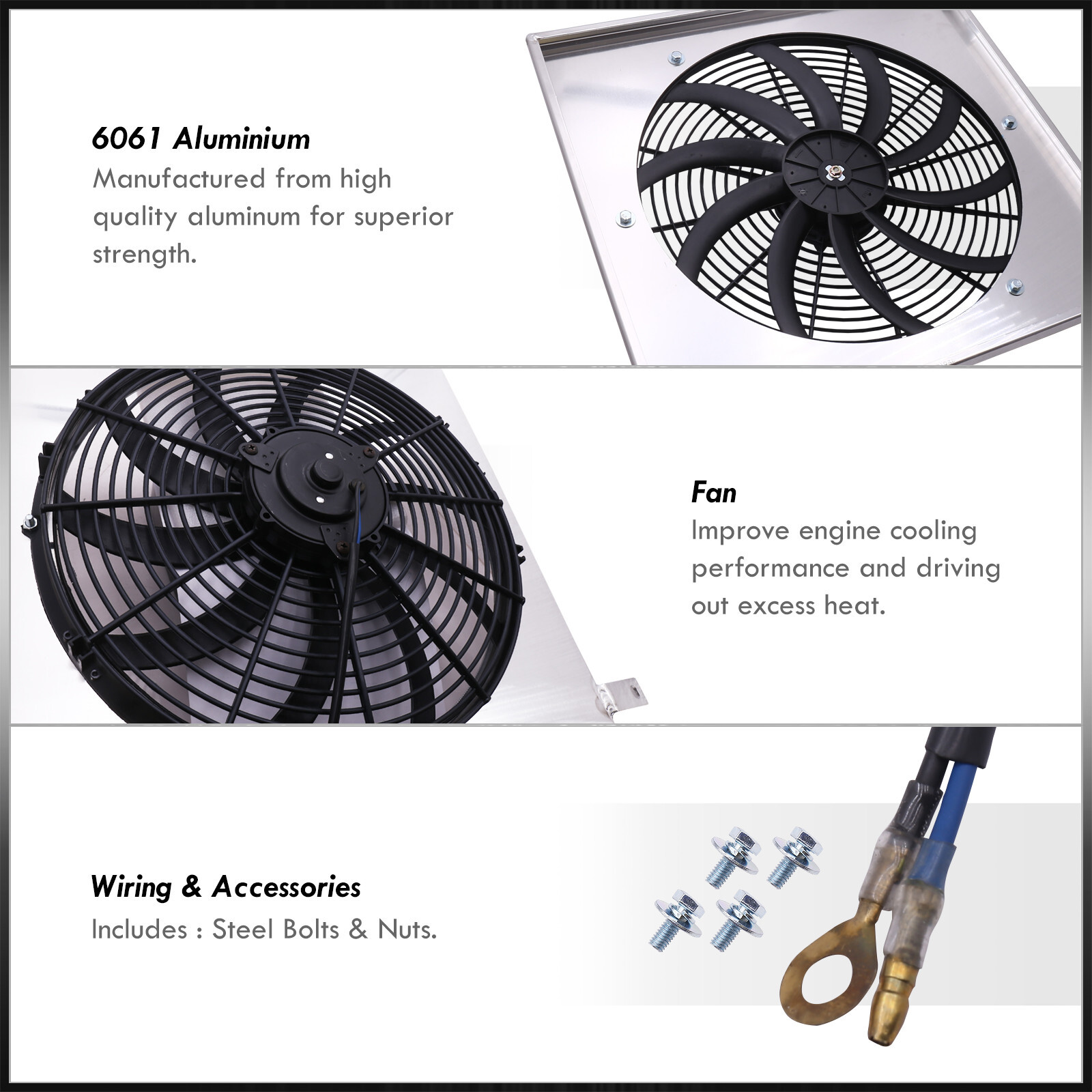 15" Performance Aluminum Radiator Fan Shroud For 1990-1996 Nissan 300ZX ...