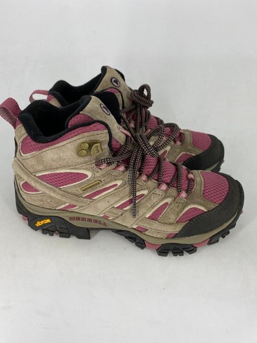 MERRELL WOMEN MOAB 2 MID WATERPROOF SHOE BOULDER/BLUSH J06052 ...
