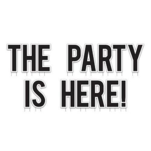 The Party is Here! Yard Letters Decorations - FREE SHIPPING | eBay