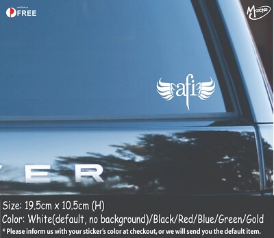 AFI Sticker Decal-Reflective/Metallic Color Rock Band Car Laptop Decal ...
