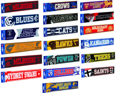 AFL Teams Bumper Stickers Team Logo Stickers Official AFL Merchandise ...