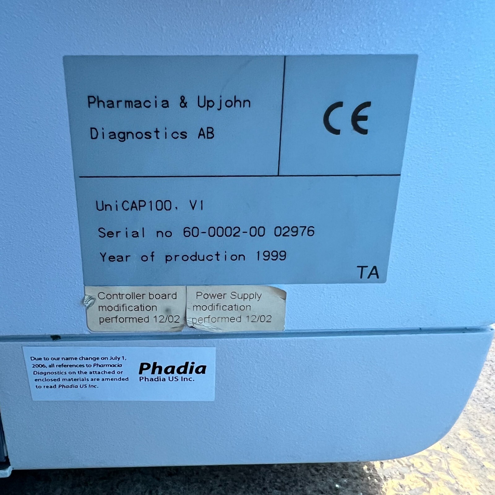 Thermo Scientific Immunocap Test System Phadia 100 Immunoassay Allergy ...