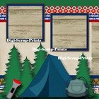 BOY or CUB SCOUTS 2 premade scrapbook pages paper piecing BY DIGISCRAP ...