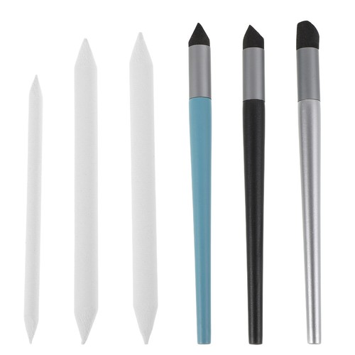 6 Pcs Oil Pastel Rub Pen Student Blending Brushes for Drawing Pencil | eBay