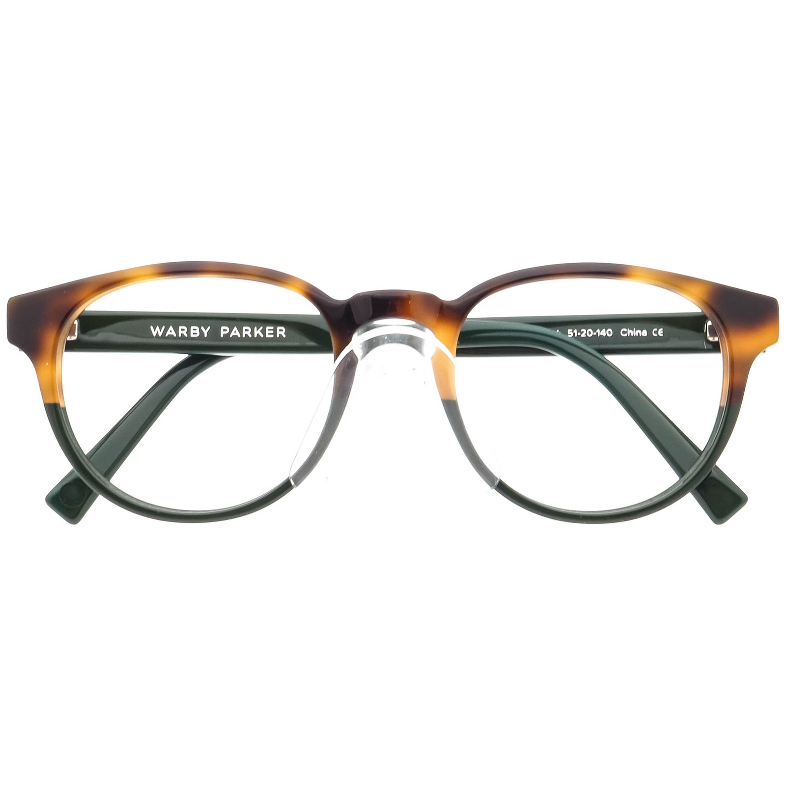 Warby Parker Eyeglasses Percey W Limited Edition 221 Tortoise & Green ...