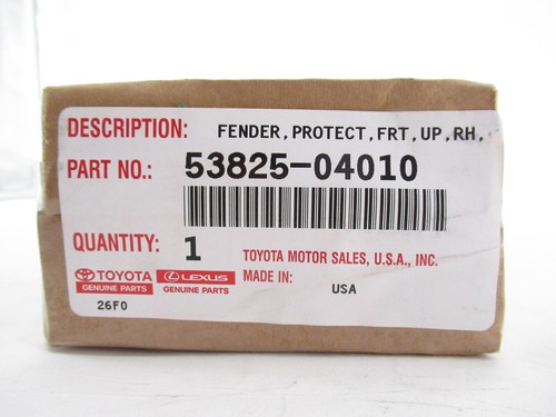 Genuine OEM Toyota 53825-04010 Right Front Fender Ledge Cover 2016-2020 ...