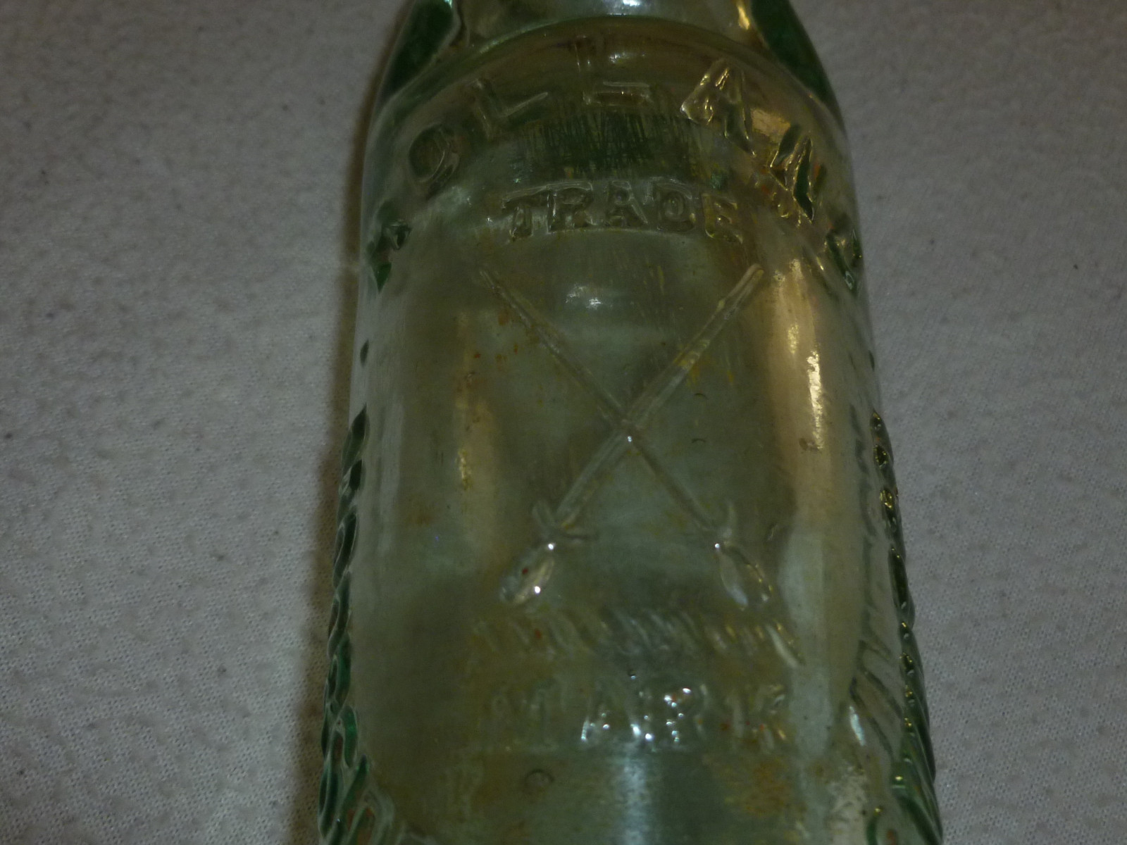 VINTAGE CODD NECK BOTTLE W GLASS MARBLE ANTIQUE HOLLAND MOORSIDE ROAD ...