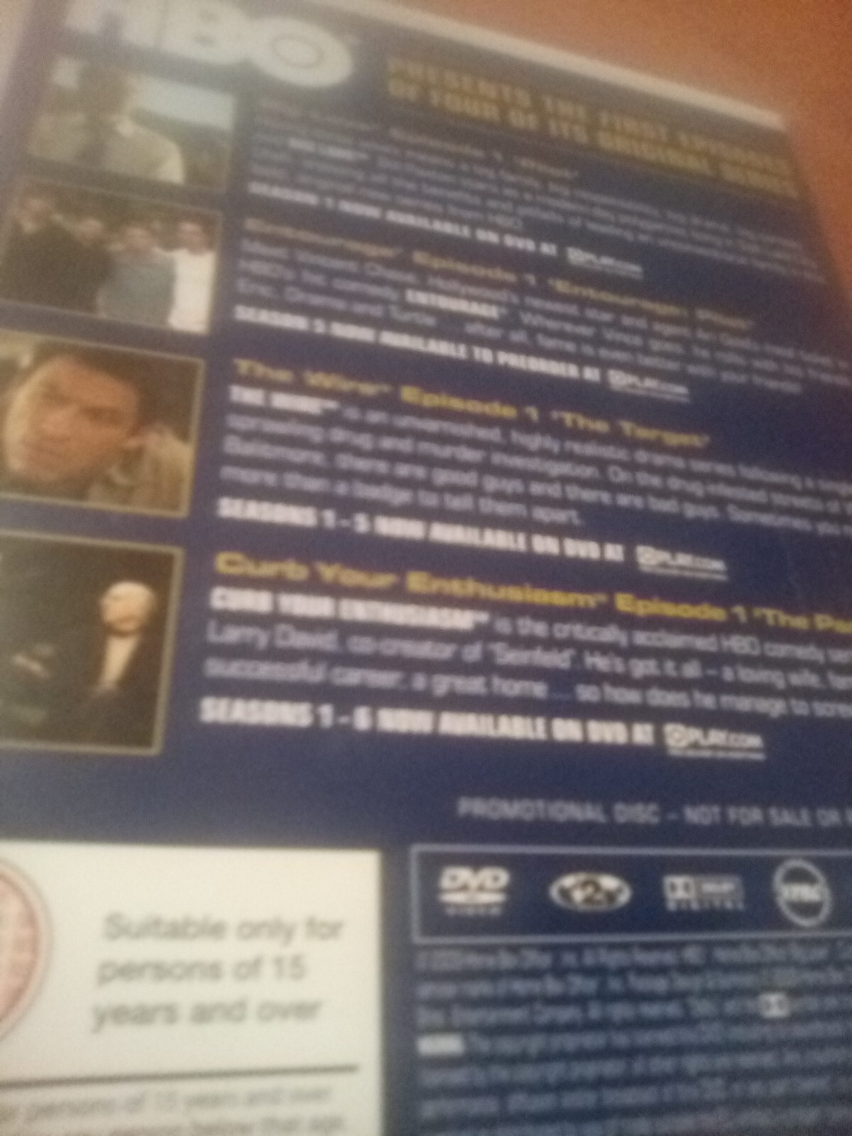 HBO PROMOTIONAL DISC DVD | eBay UK