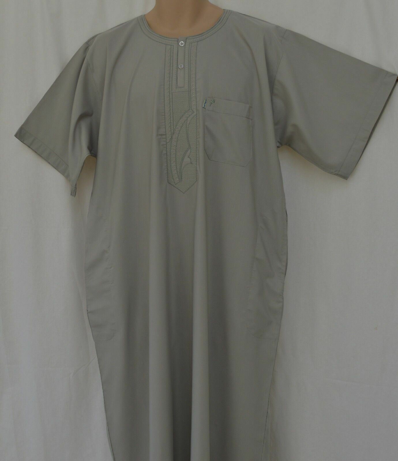Moroccan Thobe 4 Colors Robe Fancy Dress Arab Mens DishDash Jubba ...