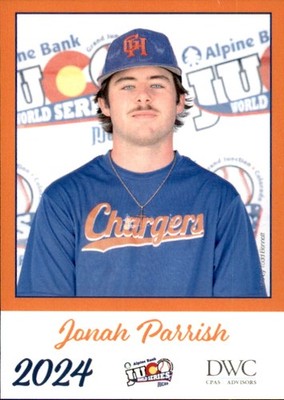 2024 Georgia Highlands Chargers Juco Cards #27 Jonah Parrish RS NM ...