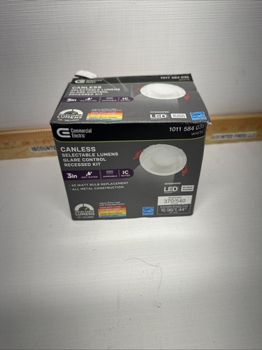 Commercial Electric Premium Series LED Baffle Canless Recessed Light 3 ...