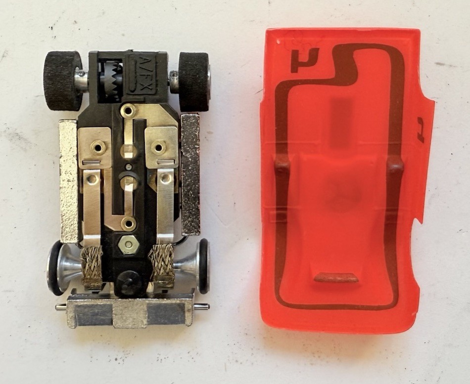 AURORA AFX SUPER II 2 SLOT CAR ORANGE #4 HO CAR VINTAGE 1972 works! | eBay