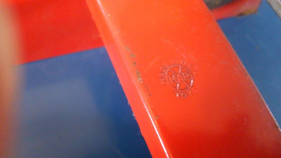 Vintage MARX LUMAR CONTRACTORS Pressed Metal 18" Toy Dump Truck RARE | eBay