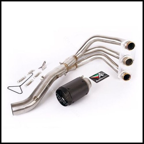 For Yamaha MT-09 Tracer 900 Full System Exhaust Tips Carbon Front ...