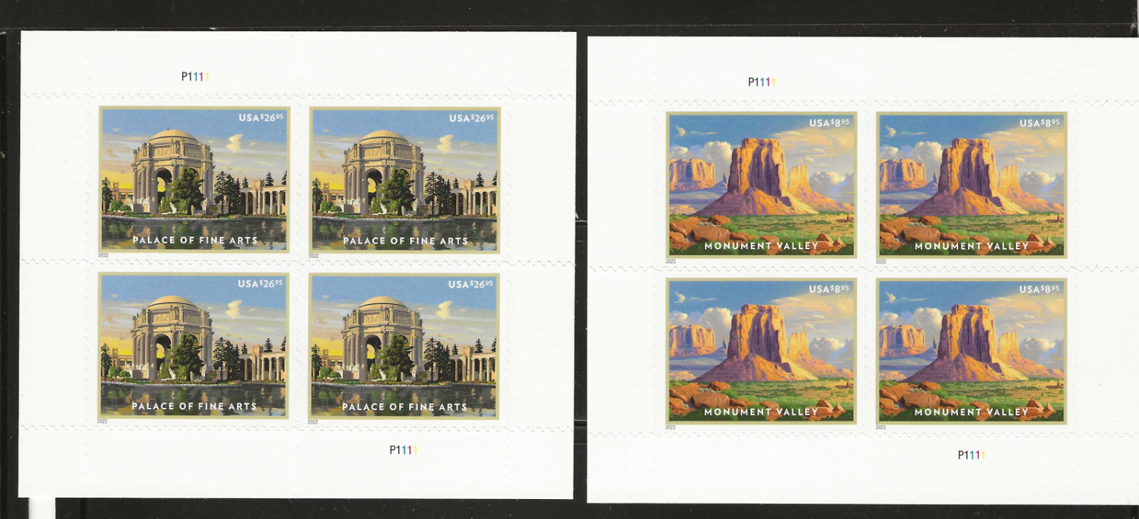 US Scott #5666-#5667 mint never hinged 2022 Panes of 4, American ...