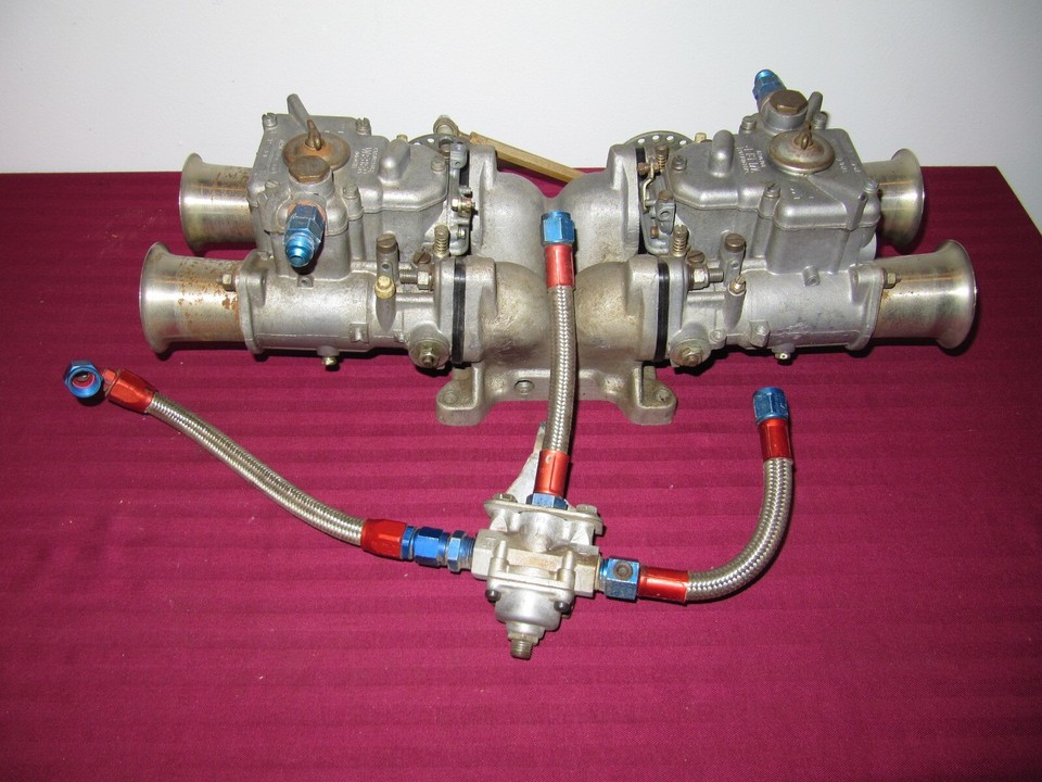 Vintage Italian Weber 45DCOE 150 Side Draft Carb Pair Ford V8 Small ...