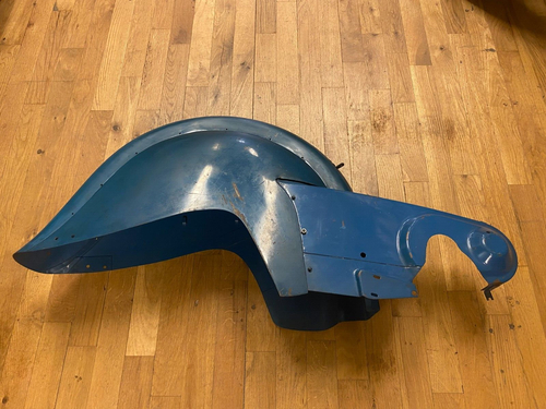 INDIAN MOTORCYCLE CHIEF ORIGINAL 1952-53 REAR FENDER AND CHINGUARD N.O ...