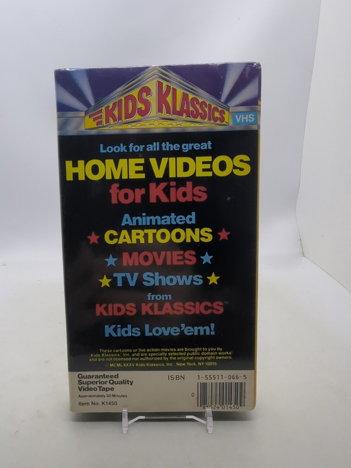 Betty Boop VHS New Factory Sealed 4 Fully Animated Cartoons Kids ...