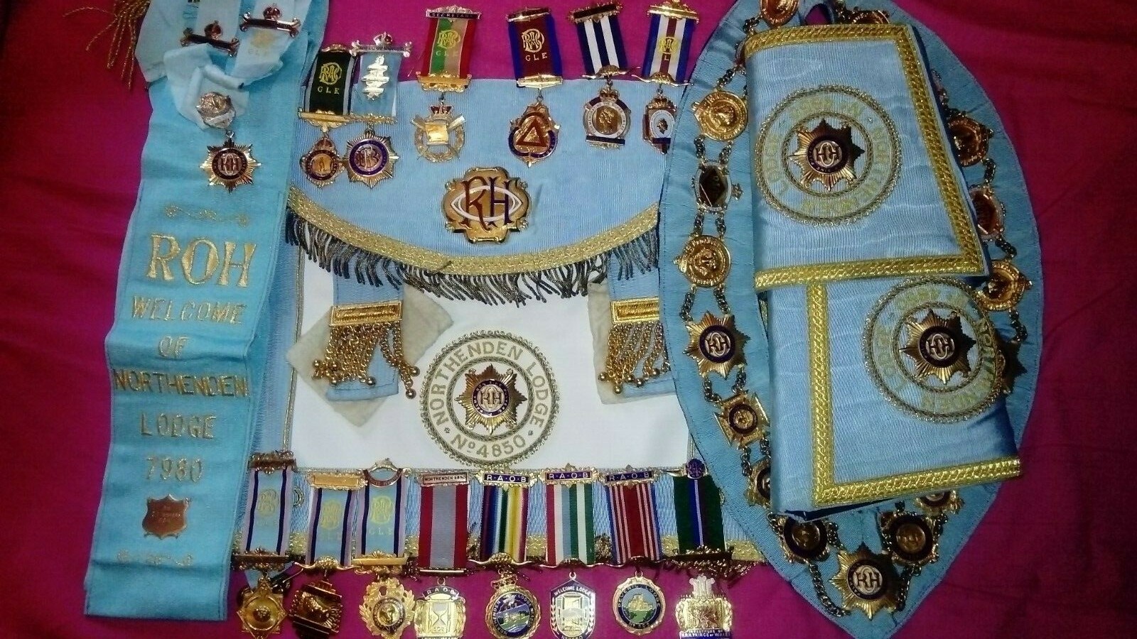 Full set of regalia of RAOB GLE ROH prominent brother | eBay UK