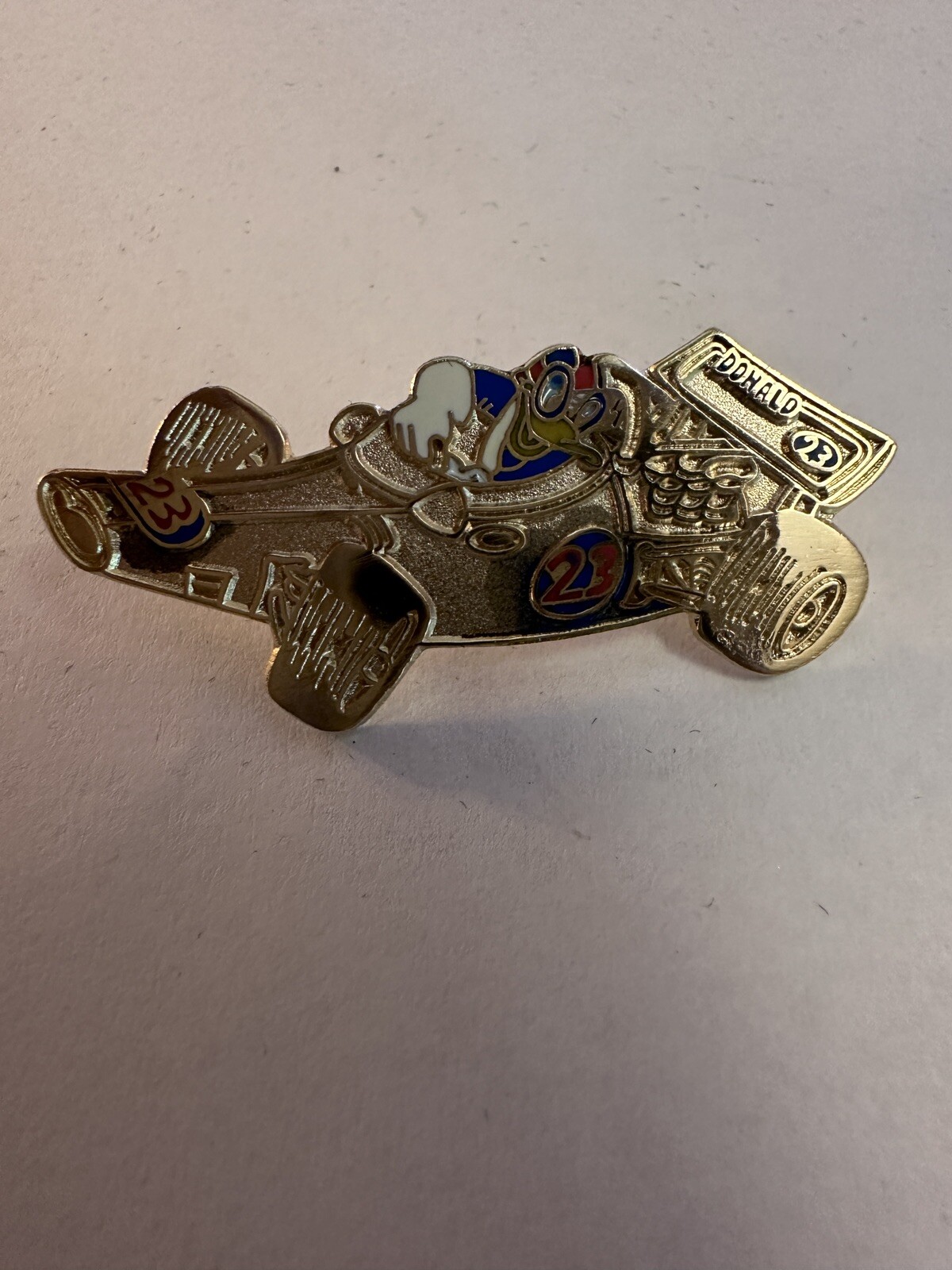 Disney Donald Duck in Gold Race Car Pin Lanyard Series | eBay