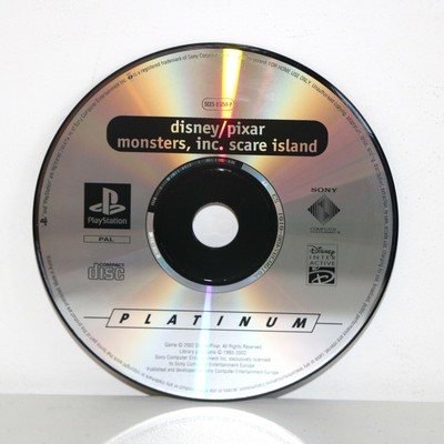 MONSTERS INC SCARE ISLAND DISNEY PIXAR SONY PLAYSTATION PS1 GAME - DISC ...