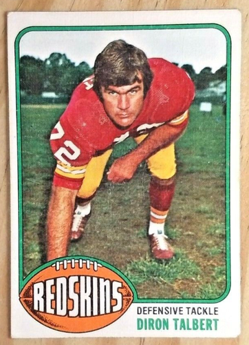 1976 TOPPS DIRON TALBERT CARD#272 WASHINGTON REDSKINS LOS ANGELES RAMS ...