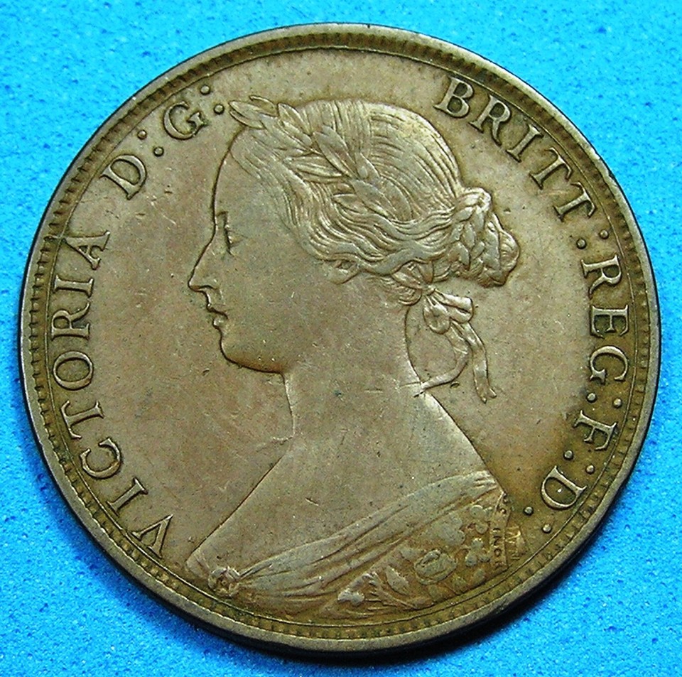 Nova Scotia Canada 1 Cent Copper Coin 1861 Large Rosebud, Nice VF ...