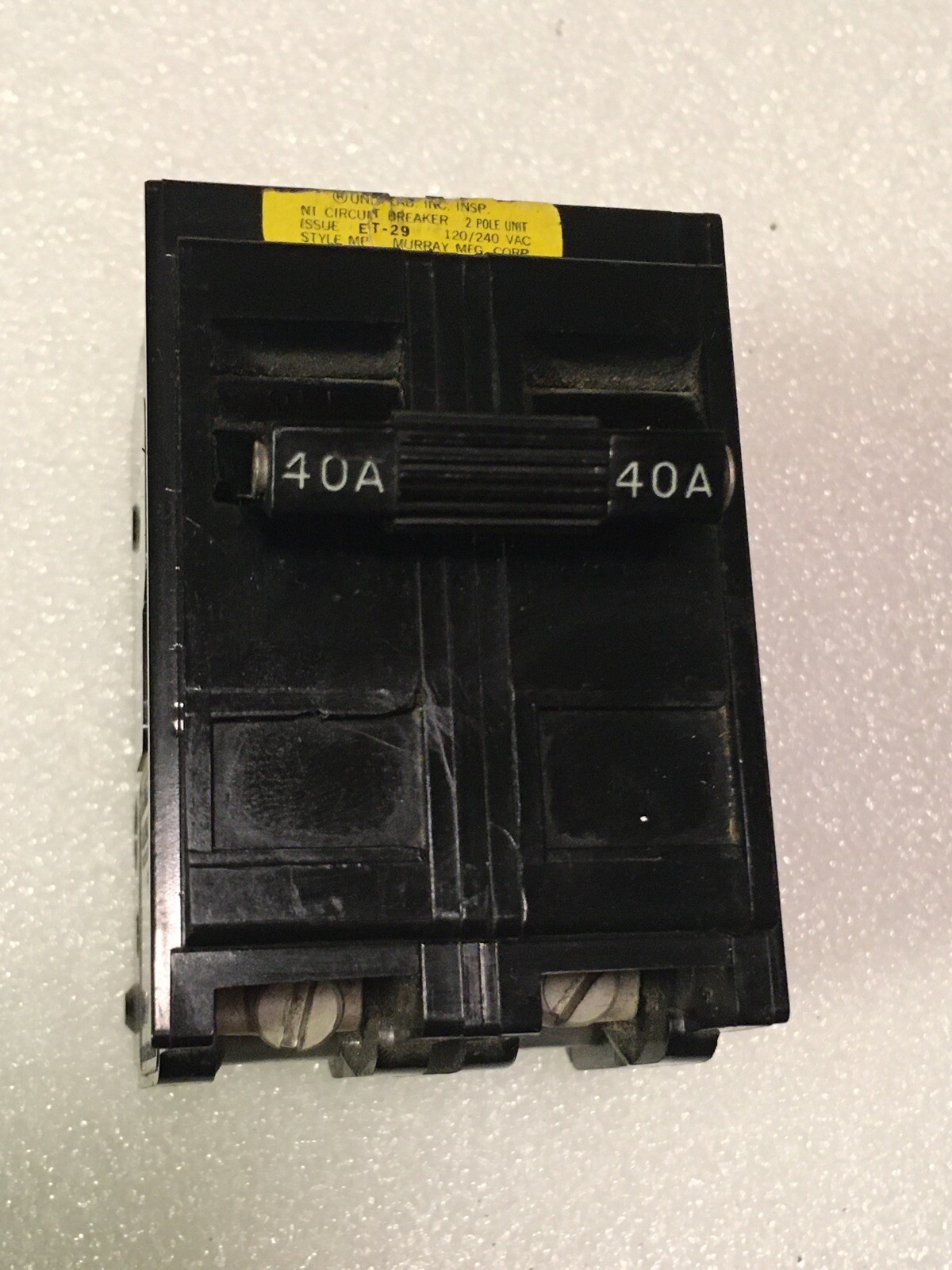 MURRAY, MP240 2 Pole 40 Amp 120 Volt Breaker old style 2P 40A MP-240 | eBay