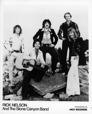 Rick Nelson poses with his backup group The Stone Canyon Band in c- Old ...
