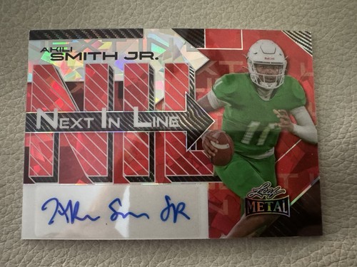 Akili Smith Jr. 2025 Leaf Metal Next In Line Auto Red Crystals 7/7 ...