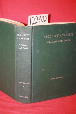 Graham, Benjamin; Dodd, Da... Security Analysis: Pri... | eBay