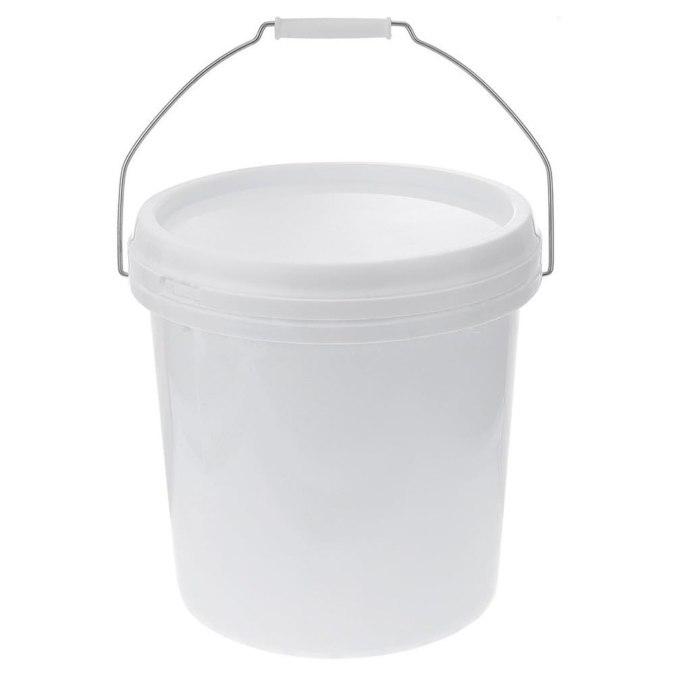 Plastic Barrel Containers with Lids Heavy Duty Buckets Small Paints ...