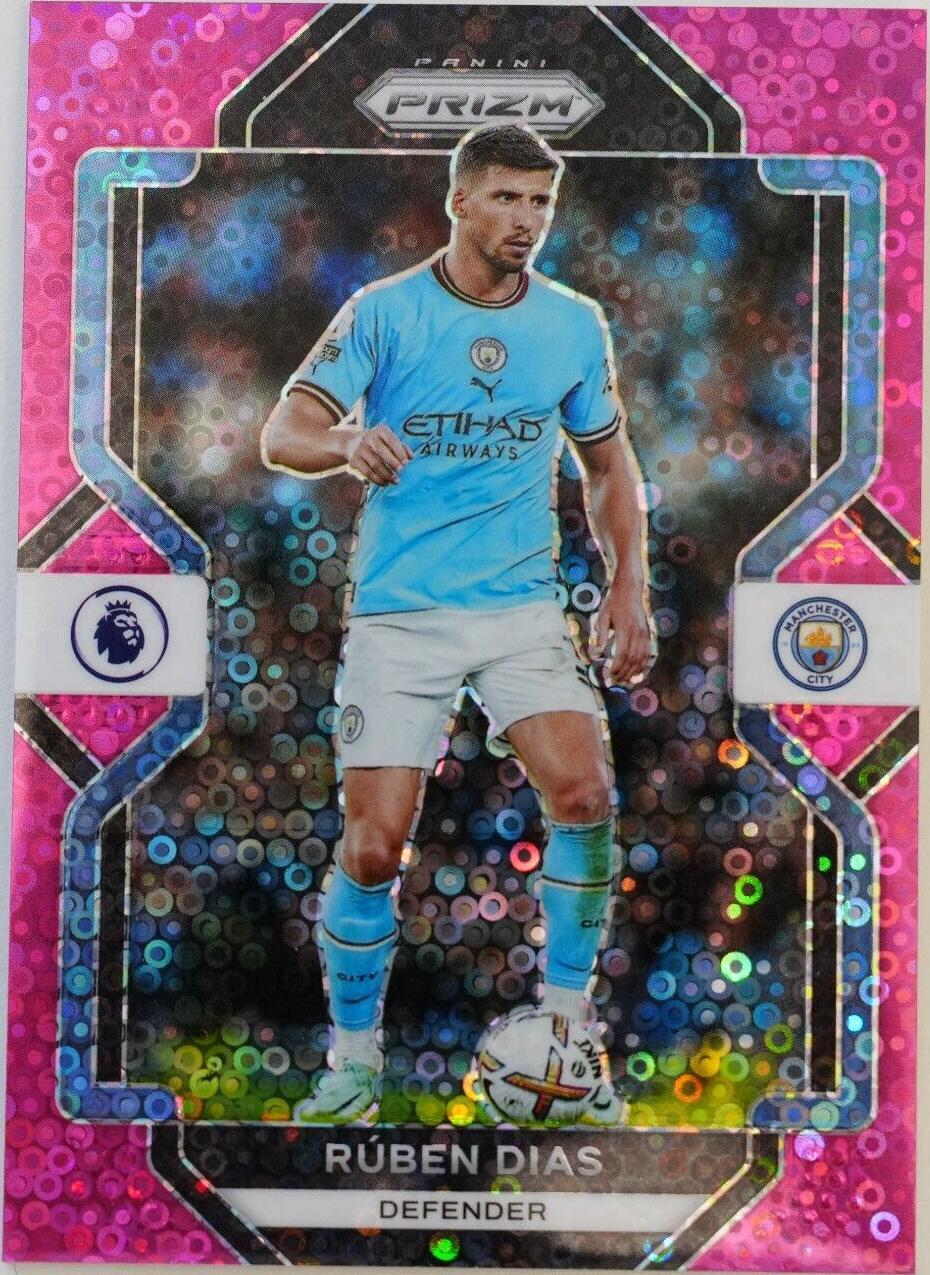 2022-23 Panini Prizm Premier League - Ruben Dias #3 Breakaway Pink ...