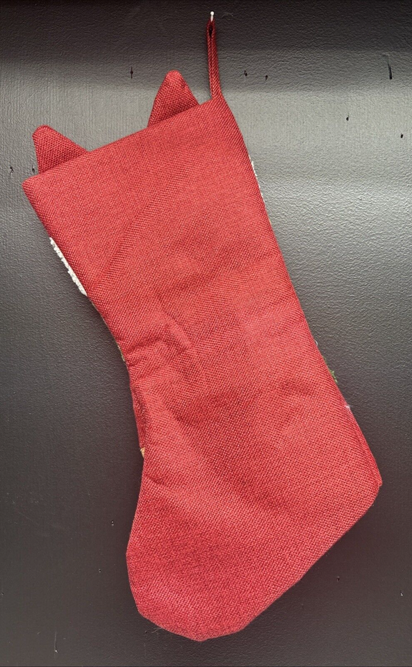 Holiday Time 19 Inch Whimsical Fox Christmas Stocking Holiday Decor | eBay