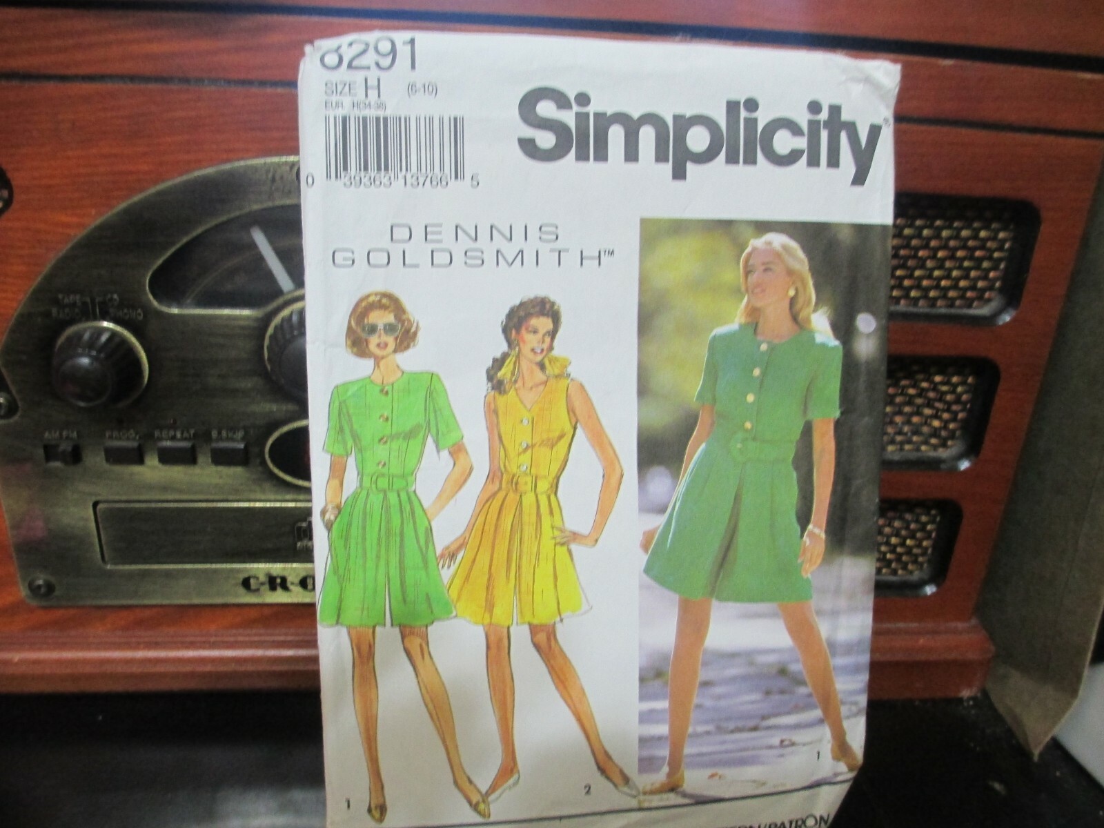 NEW OLD STOCK, OOP, SIMPLICITY 8291 6-10 DENNIS GOLDSMITH MISSES ...