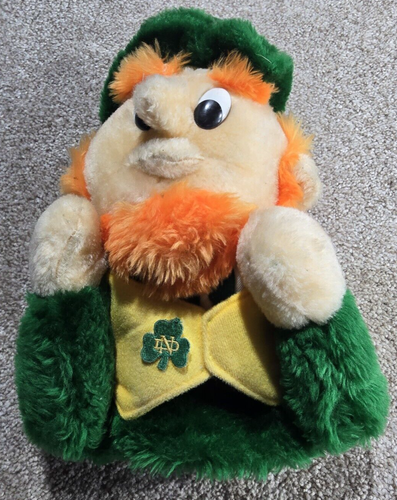 Notre Dame ND Fighting Irish Leprechaun Mascot Golf Club Cover Red Hair ...
