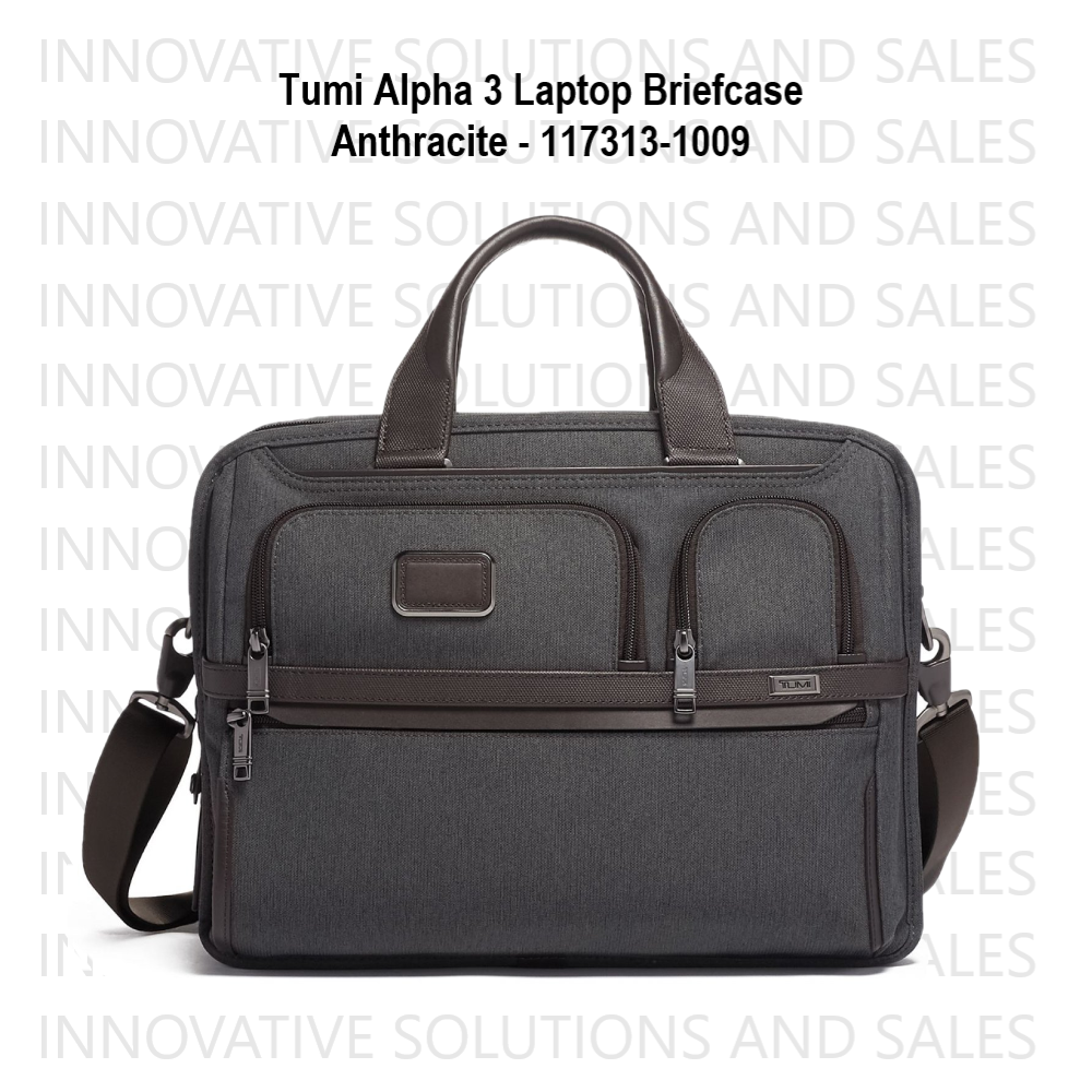 Tumi Alpha 3 Laptop Briefcase - Anthracite - 117313-1009 for sale online | eBay