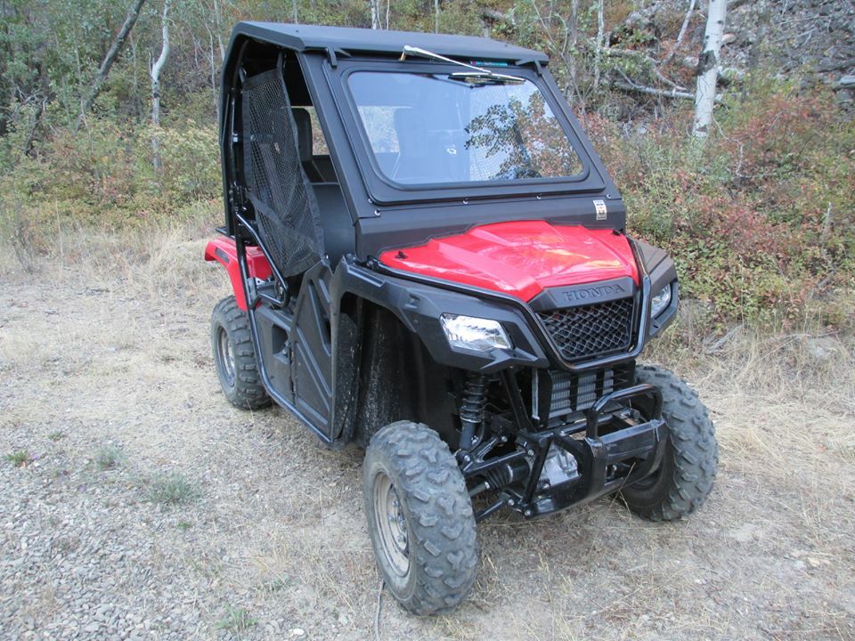 Honda Pioneer 500 Cab Enclosure with Tip Out Windshield, Top, Back | eBay