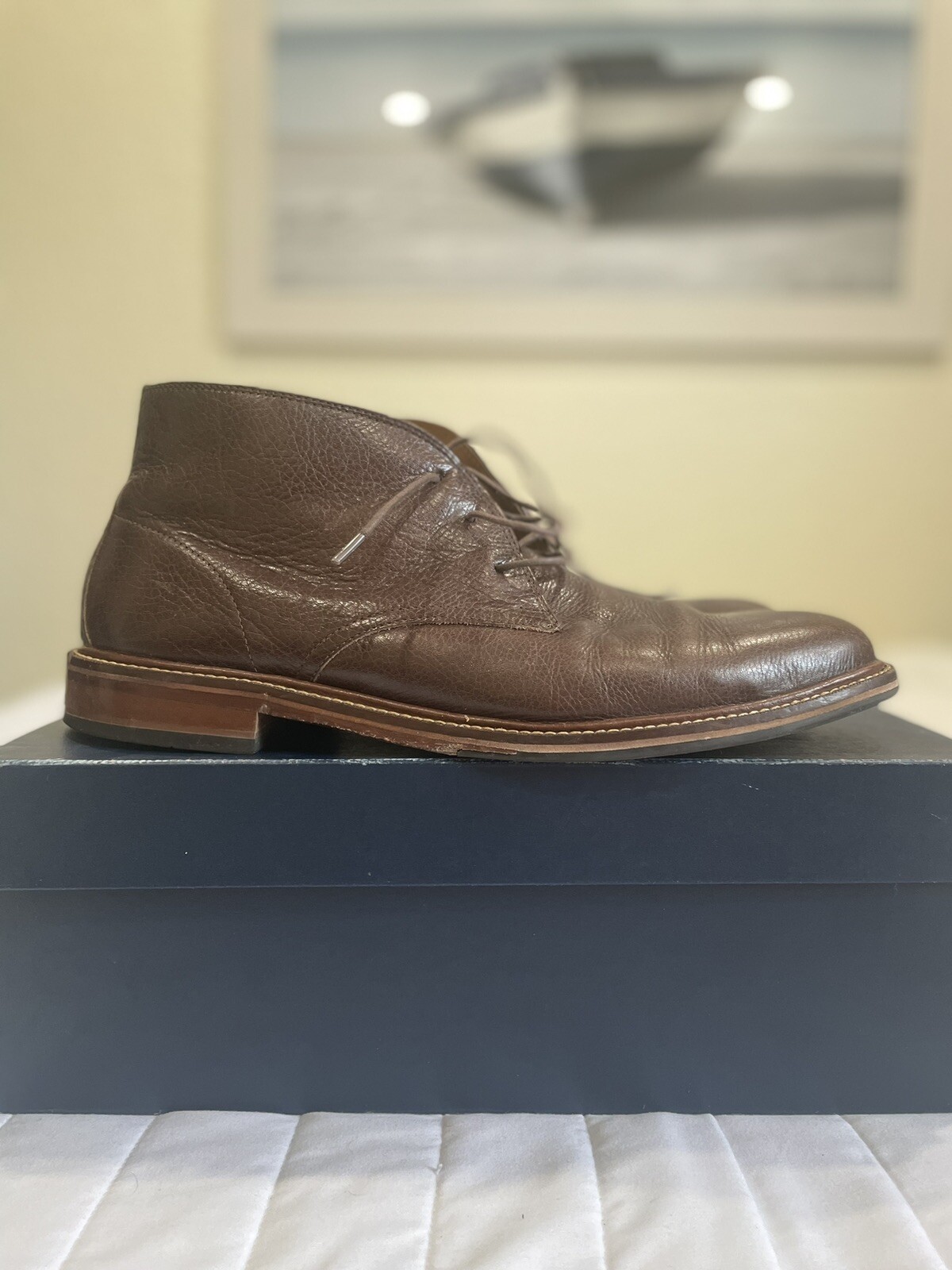 Cole Haan "Barron" Brown Leather Chukka Boots. Men's 11 | eBay