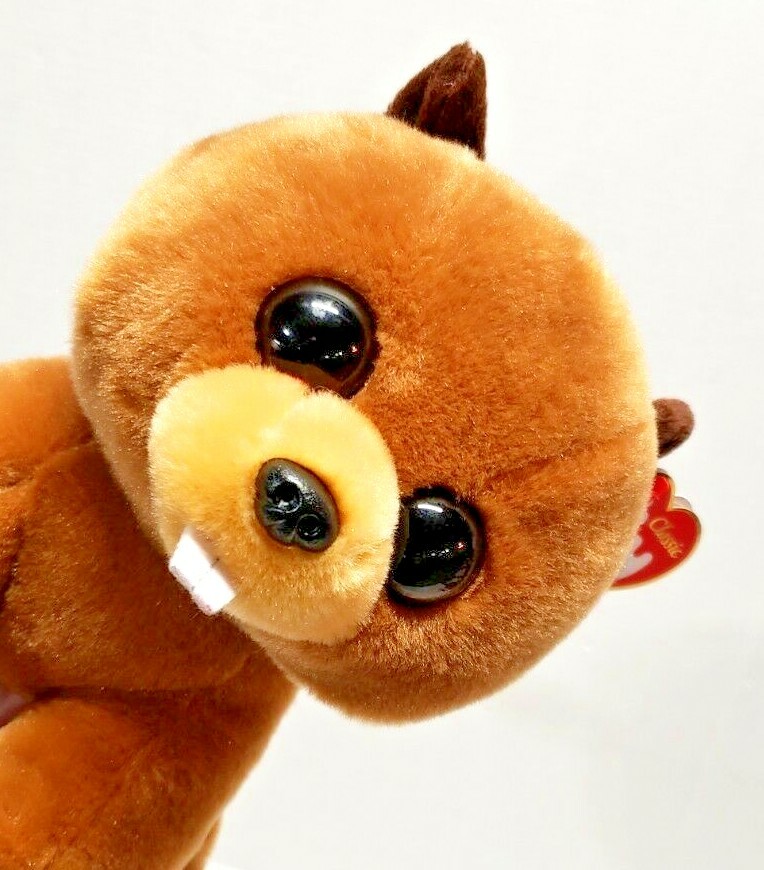 Richie the Beaver Plush Ty Classic Collection Rodent Teeth Stuffed ...