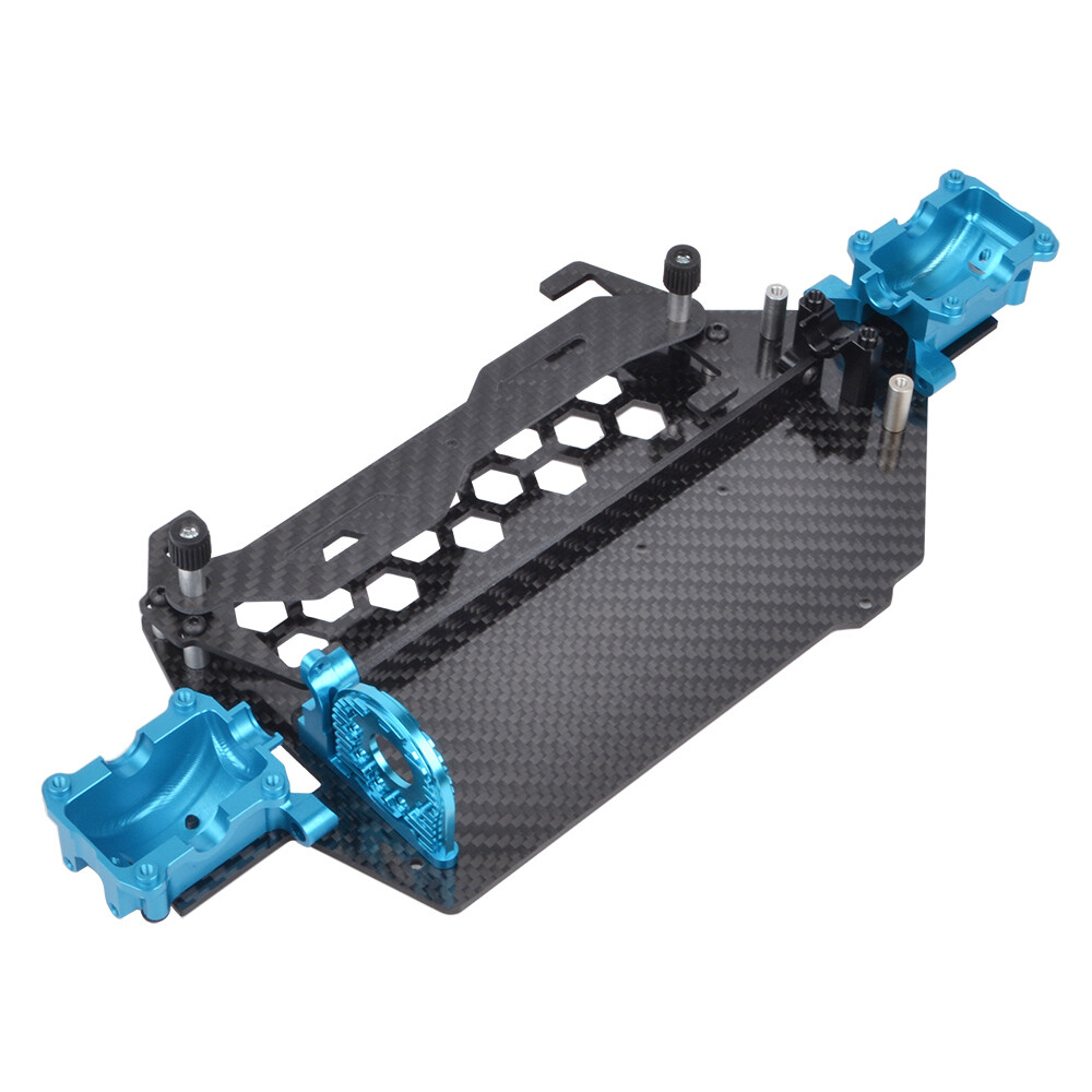 Carbon Lower Deck Chassis Kit for Tamiya TT-02B Upgrades 1/10 Off-Road ...
