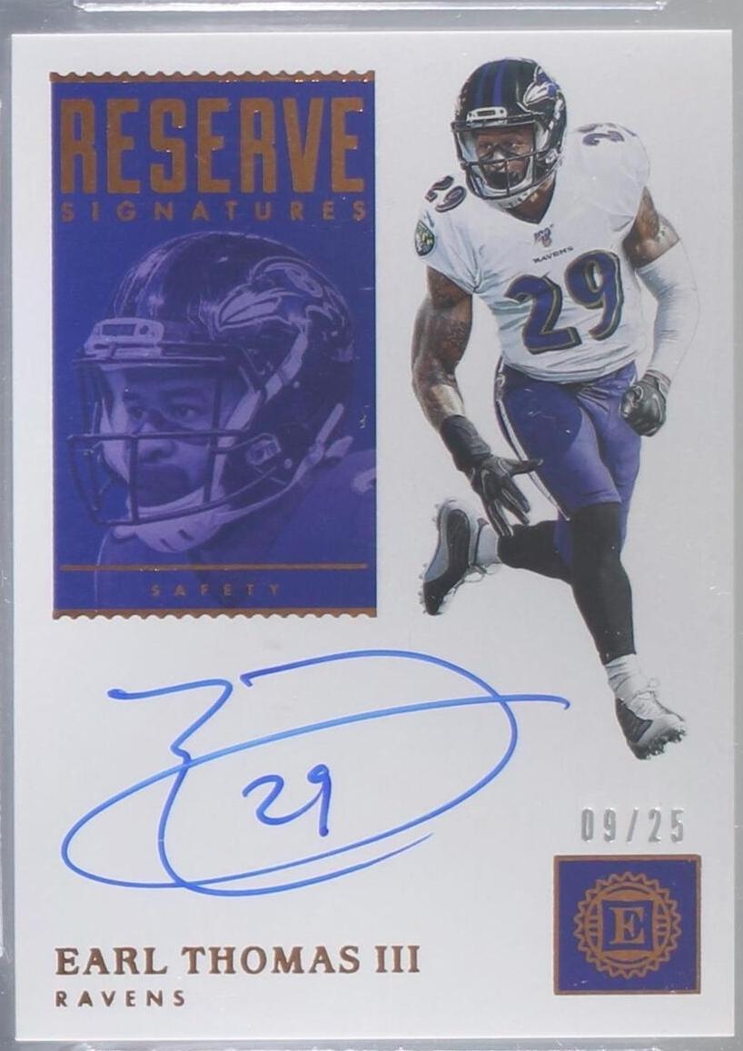 2019 Panini Encased - Reserve Signatures Earl Thomas III #RS-ETH /25 ...