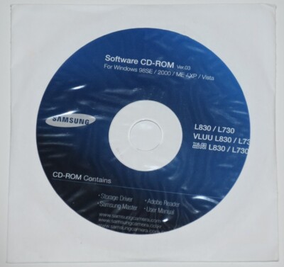 Samsung Software CD-ROM Ver.03 For Windows 98SE 2000 ME XP Vista Great ...
