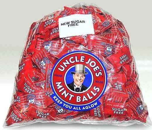 Sugar Free Uncle Joes MINT BALLS Traditional Hard Boiled Sweets Retro ...