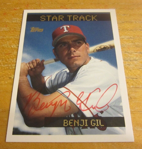 Benji Gil Autographed Signed 1995 Topps #336 Trading Card MLB Texas ...