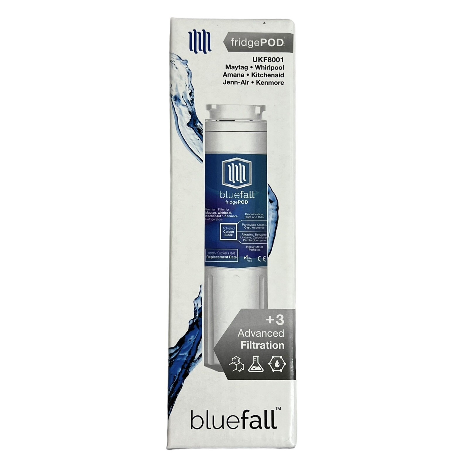 Bluefall Water Filter FridgePod UKF8001 Whirlpool Amana Kitchenaid New Sealed | eBay